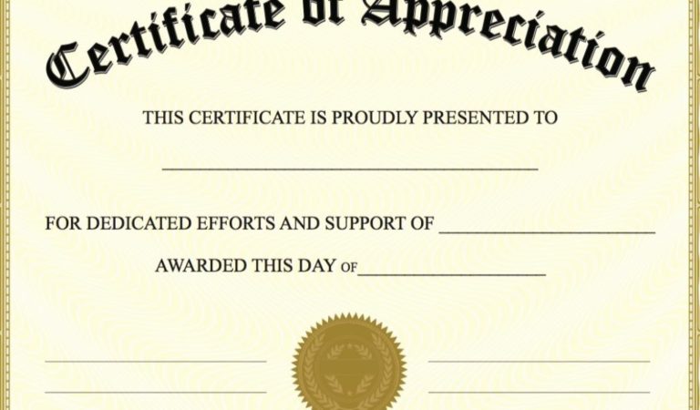 Army Certificate Of Appreciation Template (1) - TEMPLATES EXAMPLE ...