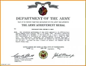 Army Certificate Of Completion Template (7) - TEMPLATES EXAMPLE ...