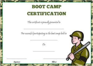 Boot Camp Certificate Template (9) - TEMPLATES EXAMPLE | TEMPLATES EXAMPLE