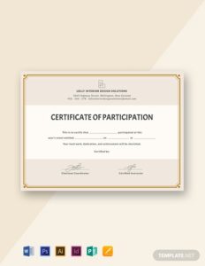 Conference Participation Certificate Template (14) - TEMPLATES EXAMPLE ...