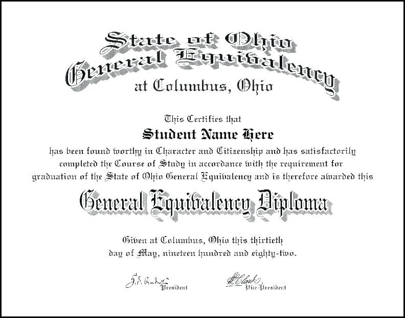 Free Ged Printable Template 035 Ged Certificate Template Download 