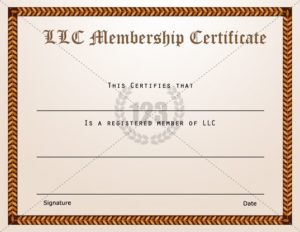 Llc Membership Certificate Template (9) - TEMPLATES EXAMPLE | TEMPLATES ...