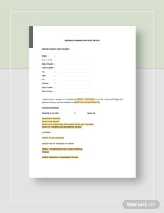 Autopsy Report Template (2) - TEMPLATES EXAMPLE | TEMPLATES EXAMPLE