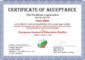 Certificate Of Acceptance Template (7) - TEMPLATES EXAMPLE | TEMPLATES ...