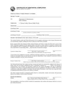 Certificate Of Substantial Completion Template | TEMPLATES EXAMPLE