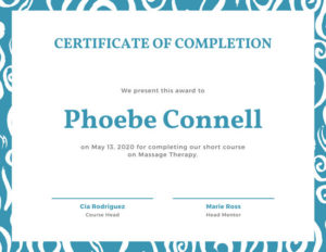 Class Completion Certificate Template (5) - TEMPLATES EXAMPLE ...