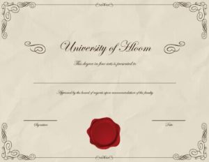 Fake Diploma Certificate Template (7) - TEMPLATES EXAMPLE | TEMPLATES ...