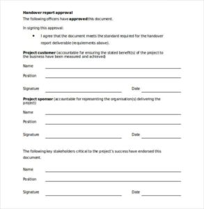 Handover Certificate Template - TEMPLATES EXAMPLE | TEMPLATES EXAMPLE