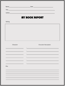 High School Book Report Template (4) - TEMPLATES EXAMPLE | TEMPLATES ...