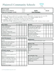 High School Report Card Template (4) - TEMPLATES EXAMPLE | TEMPLATES ...
