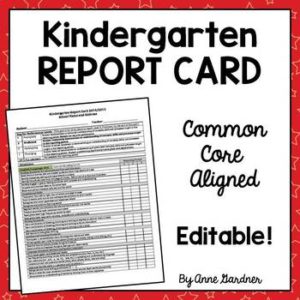 Kindergarten Report Card Template (1) - TEMPLATES EXAMPLE | TEMPLATES ...