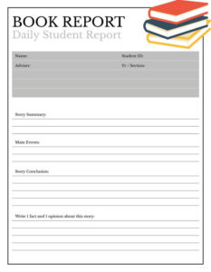 Middle School Book Report Template (1) - TEMPLATES EXAMPLE | TEMPLATES ...