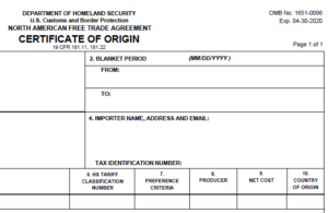 Nafta Certificate Template (1) - TEMPLATES EXAMPLE | TEMPLATES EXAMPLE