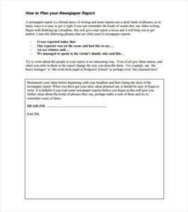 News Report Template (8) - TEMPLATES EXAMPLE | TEMPLATES EXAMPLE