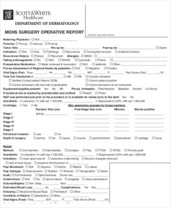 Operative Report Template (2) - TEMPLATES EXAMPLE | TEMPLATES EXAMPLE