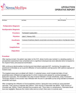Operative Report Template (5) - TEMPLATES EXAMPLE | TEMPLATES EXAMPLE