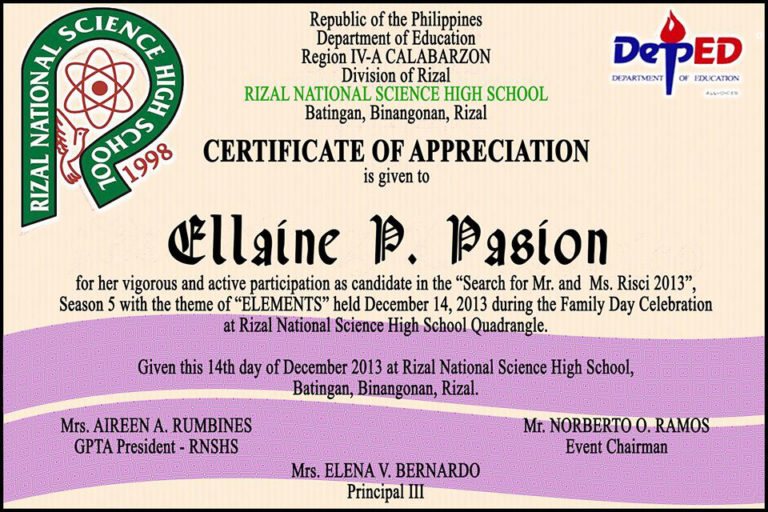 Pageant Certificate Template (16) - TEMPLATES EXAMPLE | TEMPLATES EXAMPLE