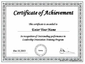 Powerpoint Award Certificate Template (7) - TEMPLATES EXAMPLE ...