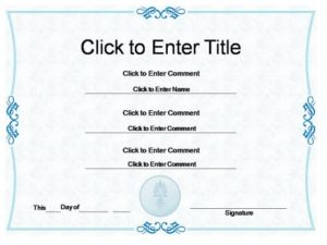 Powerpoint Award Certificate Template (8) - TEMPLATES EXAMPLE ...