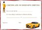 Safe Driving Certificate Template (7) - TEMPLATES EXAMPLE | TEMPLATES ...