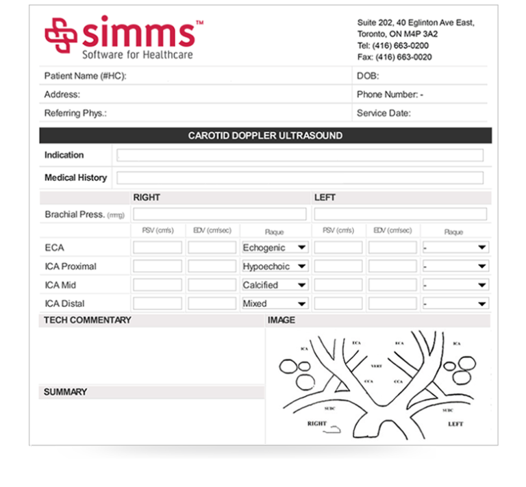 Carotid Ultrasound Report Template (2) - TEMPLATES EXAMPLE | TEMPLATES ...
