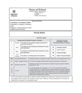 Character Report Card Template (9) - TEMPLATES EXAMPLE | TEMPLATES EXAMPLE