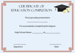 Continuing Education Certificate Template (7) - TEMPLATES EXAMPLE ...