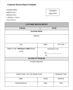 Customer Contact Report Template - TEMPLATES EXAMPLE | TEMPLATES EXAMPLE