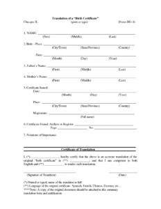 Death Certificate Translation Template (1) - TEMPLATES EXAMPLE ...