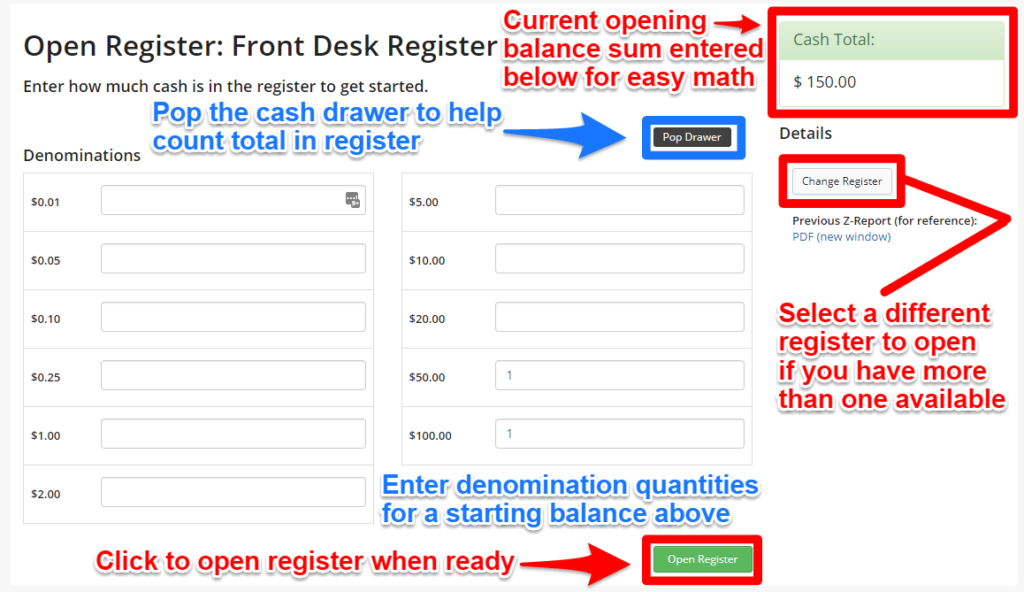 End Of Day Cash Register Report Template (1) - TEMPLATES EXAMPLE ...