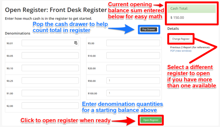 End Of Day Cash Register Report Template (1) - TEMPLATES EXAMPLE ...