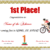 First Place Certificate Template (2) - TEMPLATES EXAMPLE | TEMPLATES ...