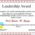Leadership Award Certificate Template (8) - TEMPLATES EXAMPLE ...