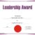 Leadership Award Certificate Template (8) - TEMPLATES EXAMPLE ...