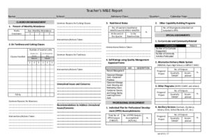 M&E Report Template (3) - TEMPLATES EXAMPLE | TEMPLATES EXAMPLE