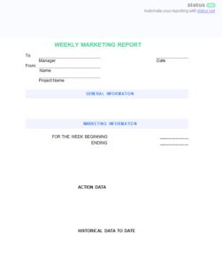 Marketing Weekly Report Template (3) - TEMPLATES EXAMPLE | TEMPLATES ...