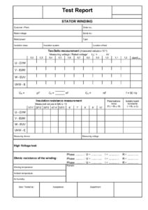 Megger Test Report Template (1) - TEMPLATES EXAMPLE | TEMPLATES EXAMPLE