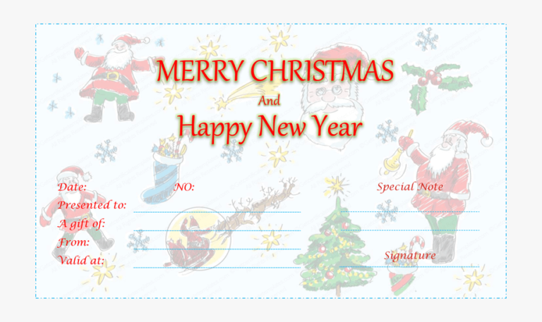 Merry Christmas Gift Certificate Templates - TEMPLATES EXAMPLE ...