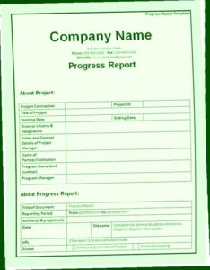 Ms Word Templates For Project Report (5) - TEMPLATES EXAMPLE ...