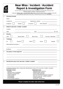 Near Miss Incident Report Template (2) - TEMPLATES EXAMPLE | TEMPLATES ...