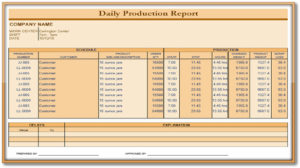 Production Status Report Template (1) - TEMPLATES EXAMPLE | TEMPLATES ...