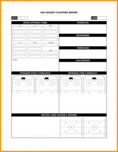 Scouting Report Basketball Template (11) - TEMPLATES EXAMPLE ...
