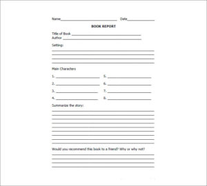 Story Report Template (9) - TEMPLATES EXAMPLE | TEMPLATES EXAMPLE