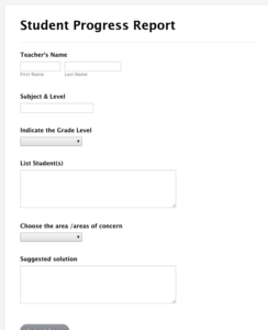 Summer School Progress Report Template (2) - TEMPLATES EXAMPLE ...