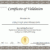 Validation Certificate Template (7) - TEMPLATES EXAMPLE | TEMPLATES EXAMPLE