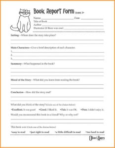 6Th Grade Book Report Template (5) - TEMPLATES EXAMPLE | TEMPLATES EXAMPLE