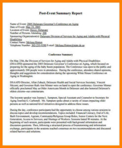 After Event Report Template (2) - TEMPLATES EXAMPLE | TEMPLATES EXAMPLE