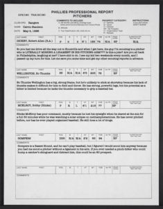 Baseball Scouting Report Template (3) - TEMPLATES EXAMPLE | TEMPLATES ...