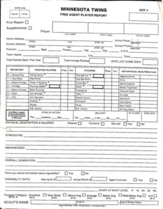 Baseball Scouting Report Template - TEMPLATES EXAMPLE | TEMPLATES EXAMPLE