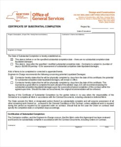 Certificate Of Completion Template Construction (2) - TEMPLATES EXAMPLE ...
